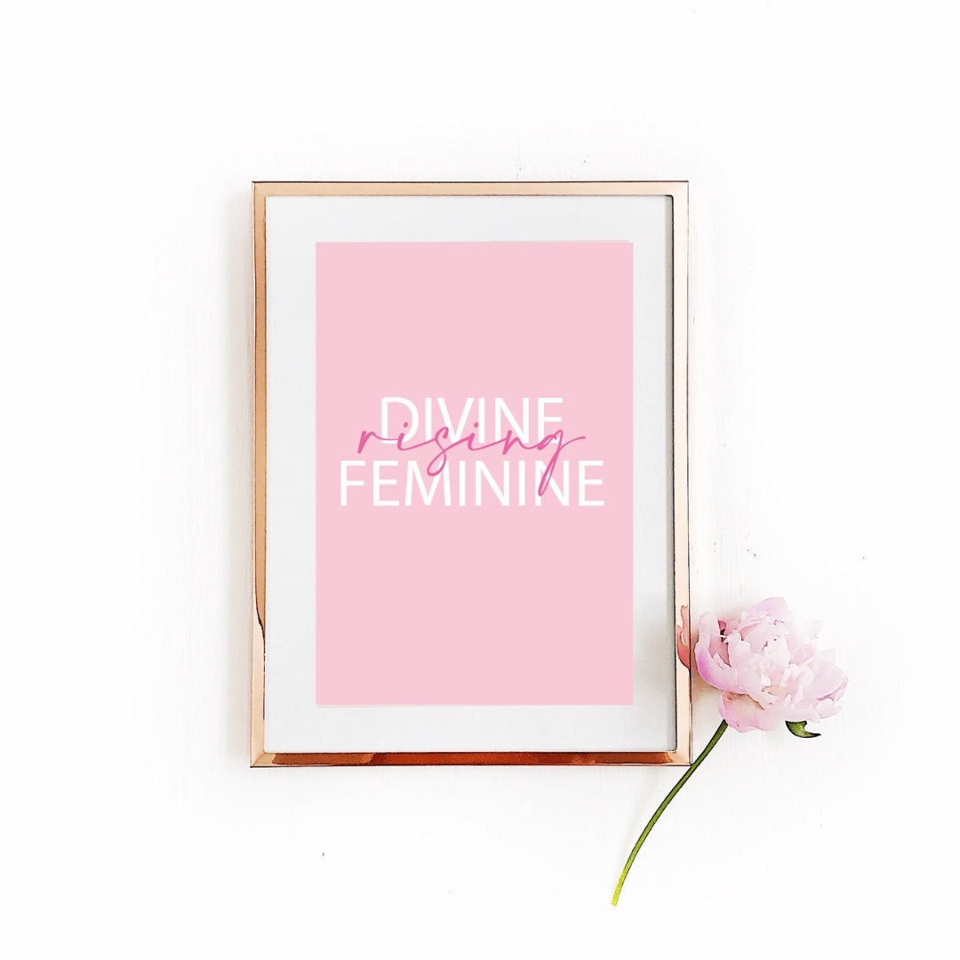 Divine Feminine Rising Print Sacred Feminine Poster Feminist - Etsy