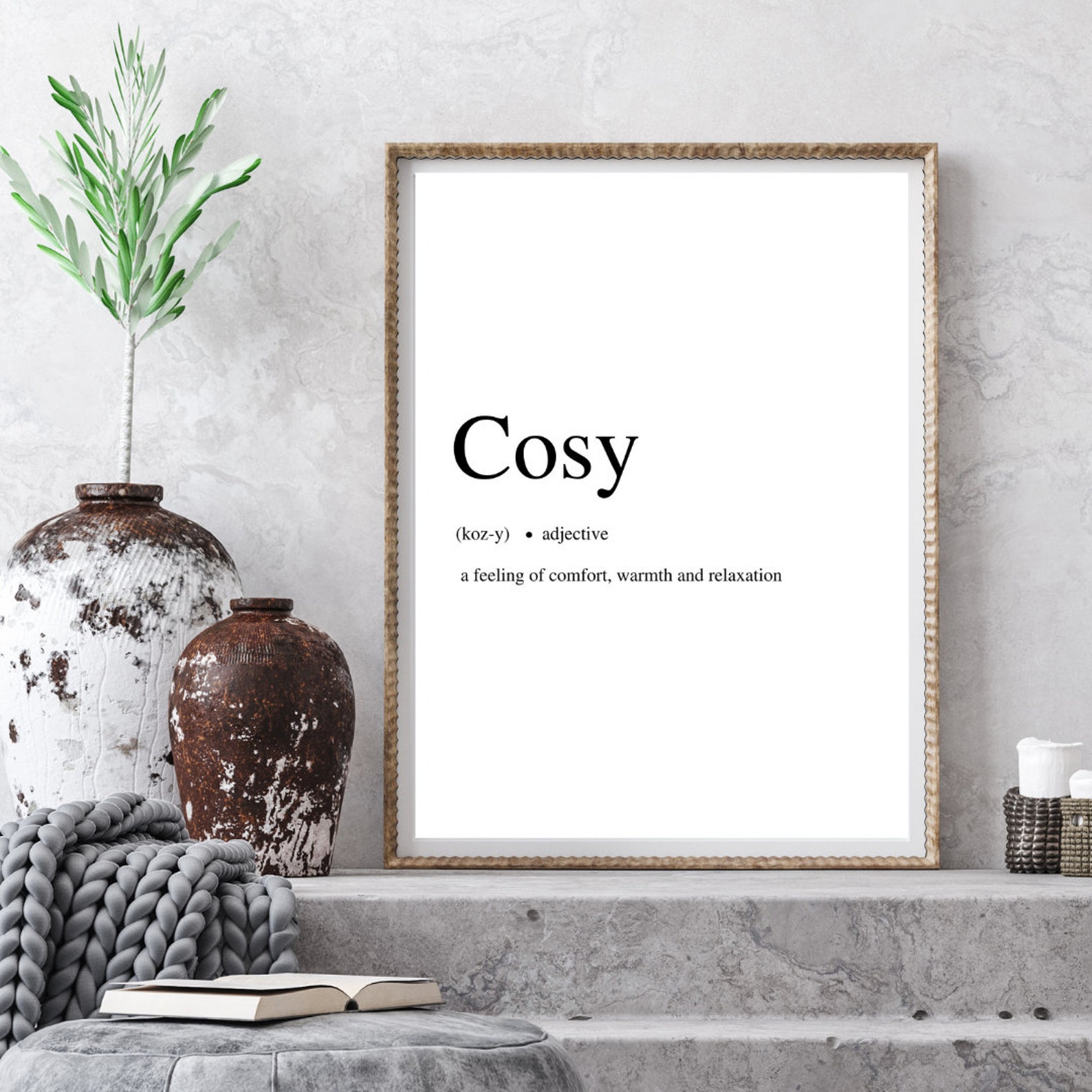 Cosy Definition Wall Print Autumn Wall Poster Cosy Living - Etsy UK