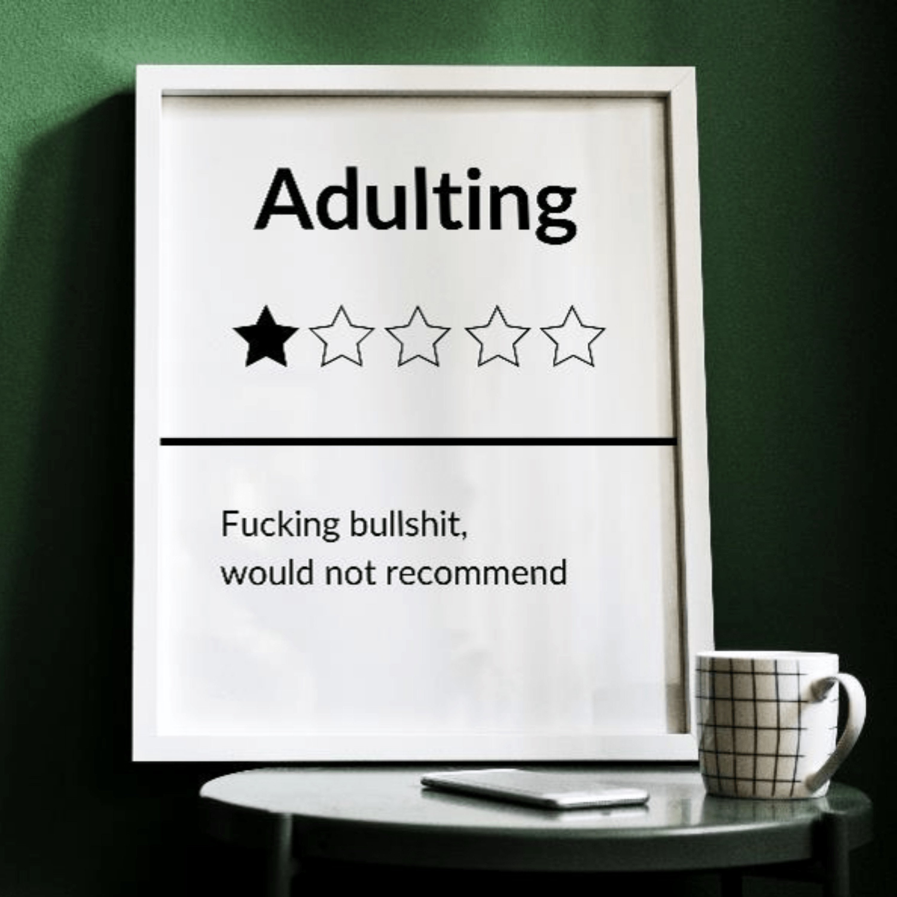 Adulting Quotes Adult Wall Prints Home Decor Accessories - Etsy