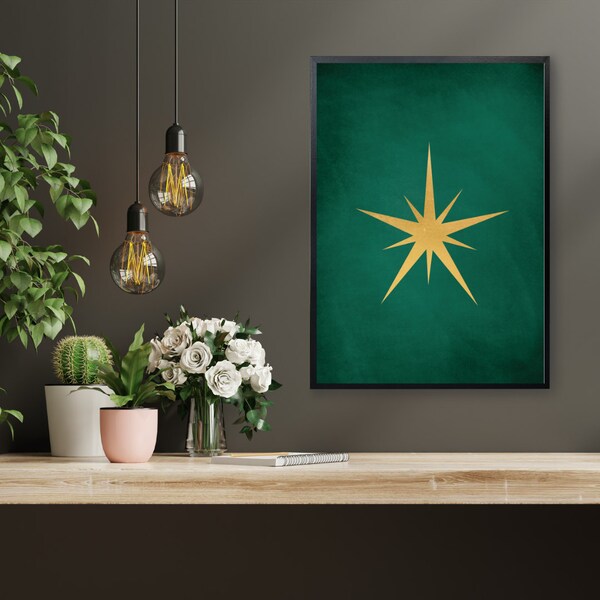 Gold Star Print - Etsy Australia