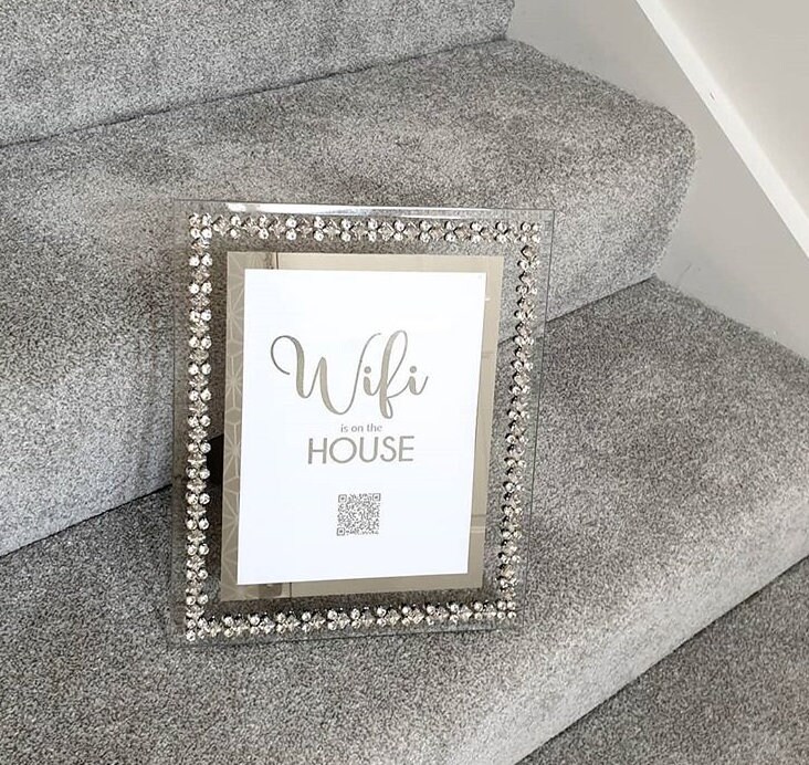 Wifi Wall Print Wifi QR Scanner Sign - Etsy UK