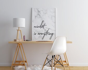 Motivational Wall Tapestry Art Mindset is Everything Awareness - Etsy