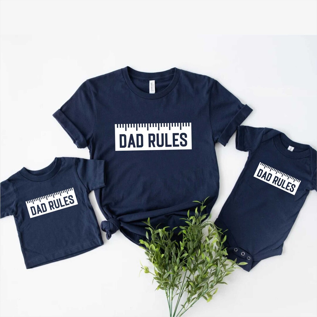 Dad Rules T-shirt, Father's Day Gift - Etsy