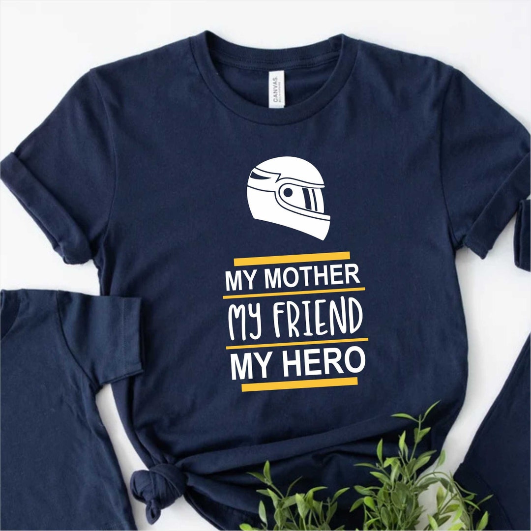 Motorbike Mom, My Friend, My Hero, Mama T Shirt, Mother's Day Gift, Mum ...