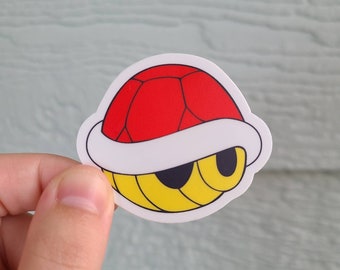 Mario Kart Red Shell Sticker - Etsy