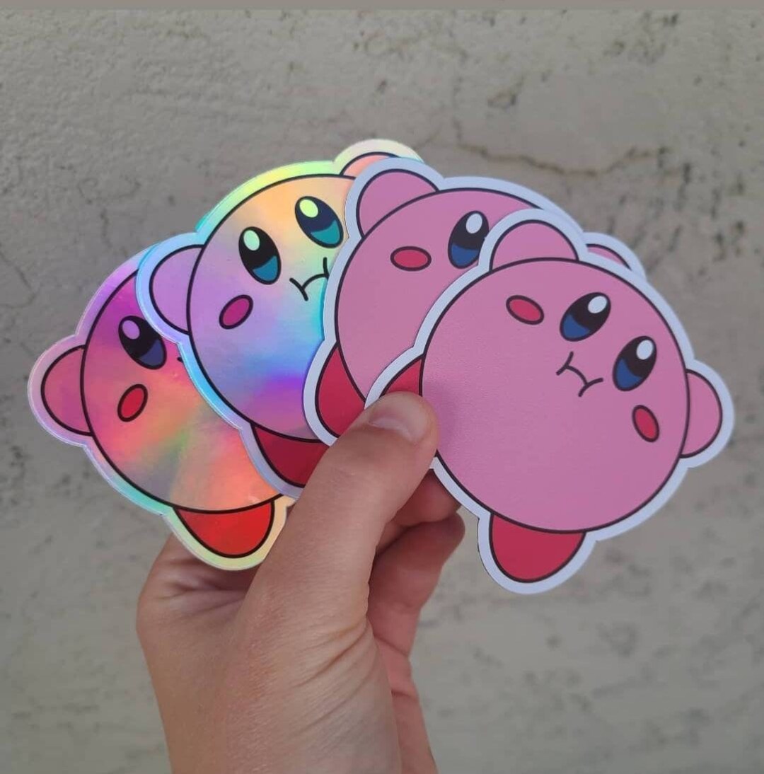 Puffy Kirby Sticker / Poyo Sticker - Etsy