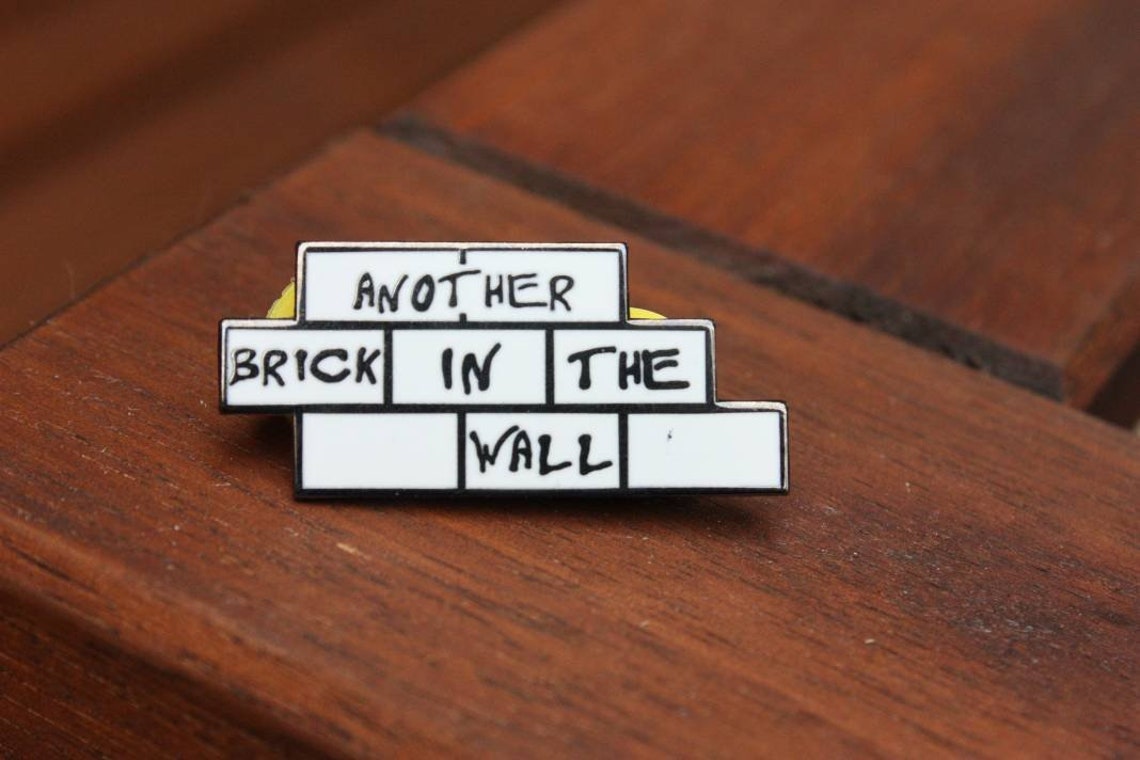 Pink Floyd Another Brick in the Wall Enamel Pin - Etsy