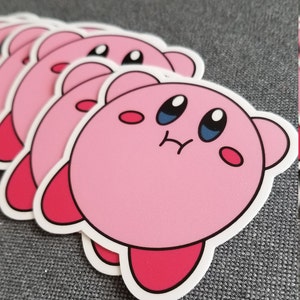 Puffy Kirby Sticker / Poyo Sticker - Etsy