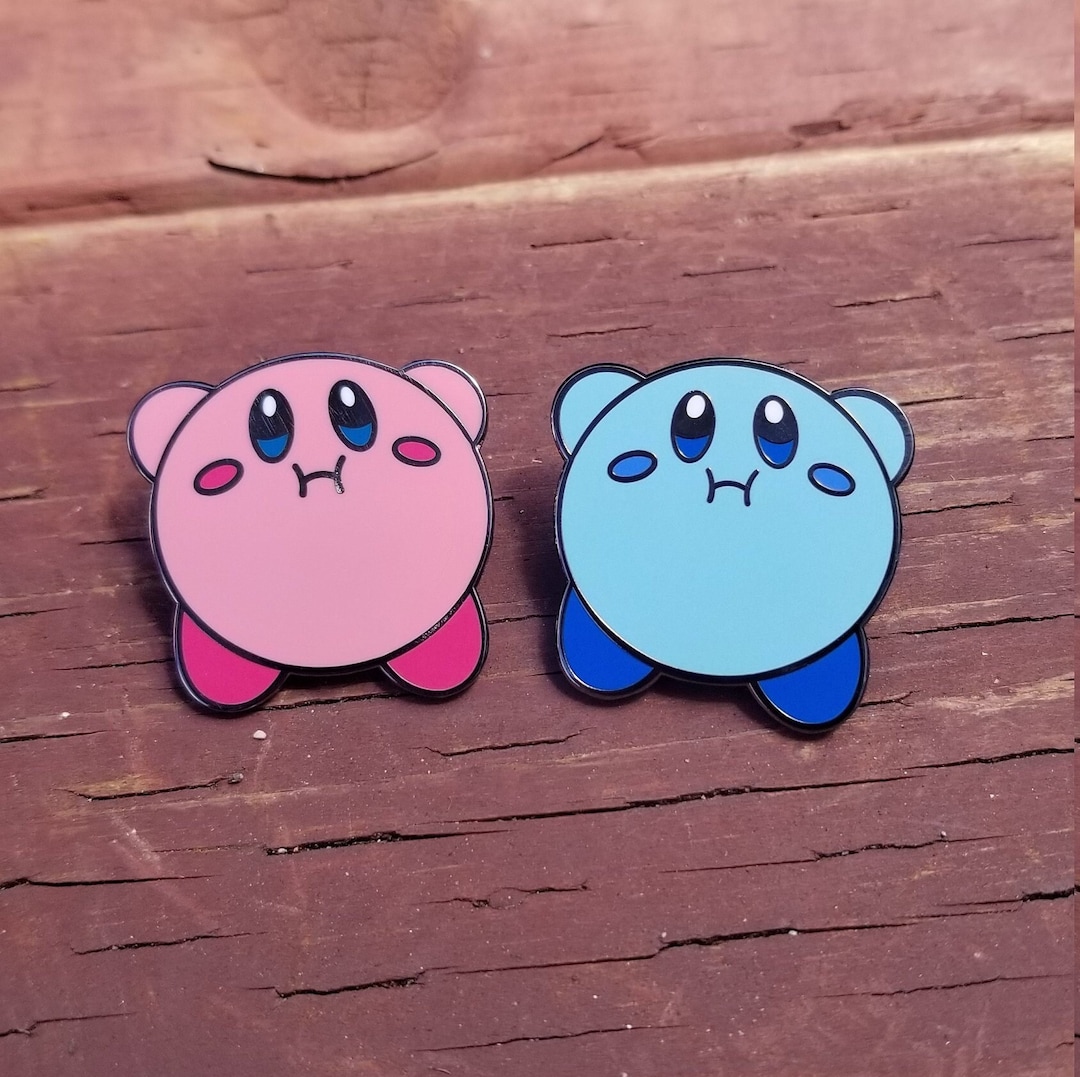 Kirby Enamel Pin / Puffy Kirby Pin - Etsy