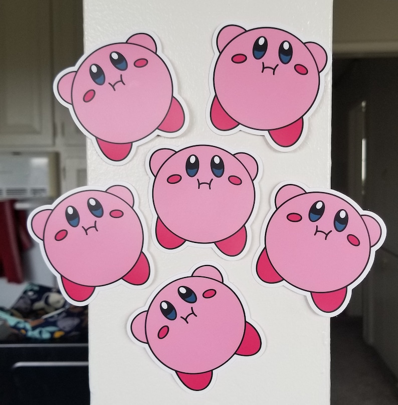 Puffy Kirby Sticker / Poyo Sticker - Etsy