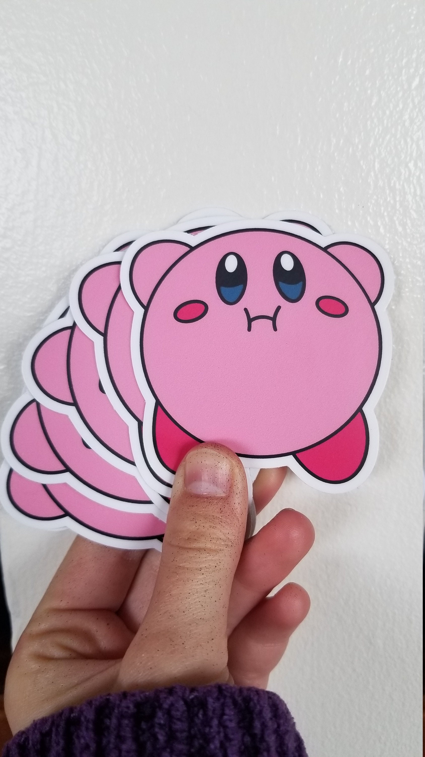 Puffy Kirby Sticker / Poyo Sticker - Etsy