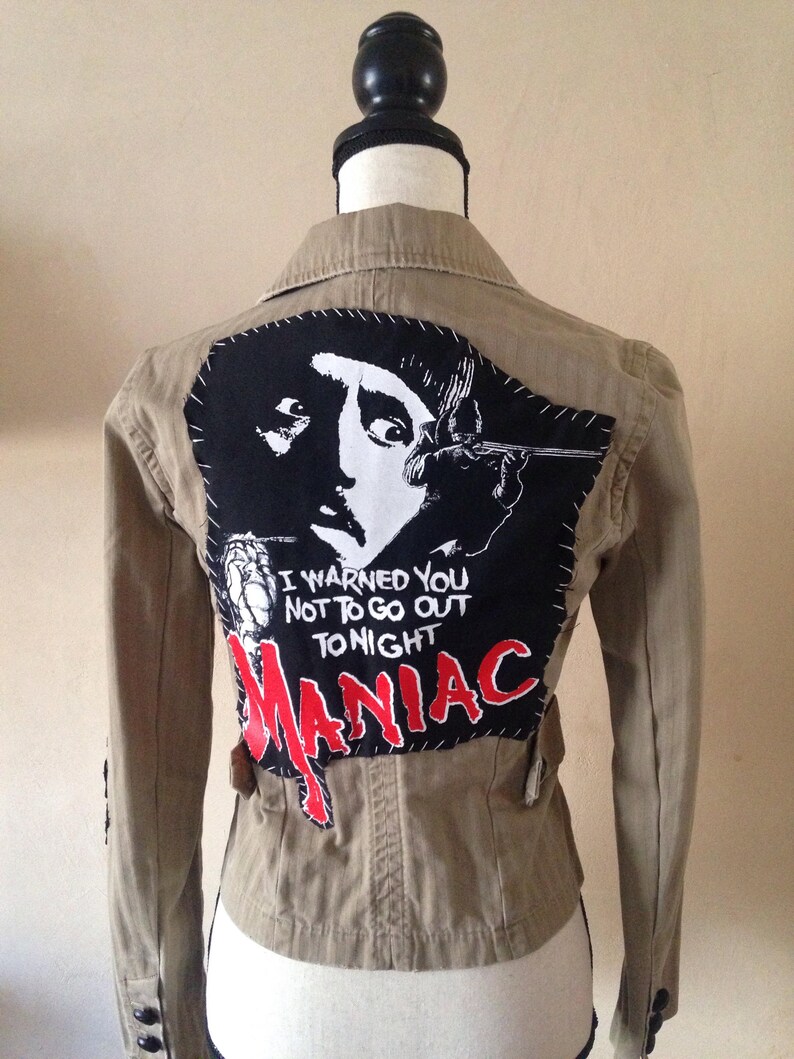 Juniors Size Small Horror Goth Punk Long Sleeve Studded Jacket - Etsy