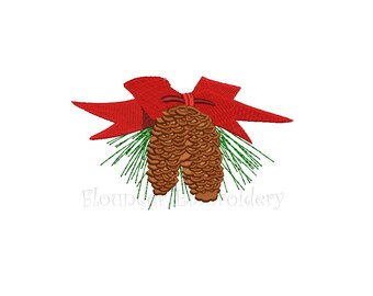 Pine cone embroidery | Etsy