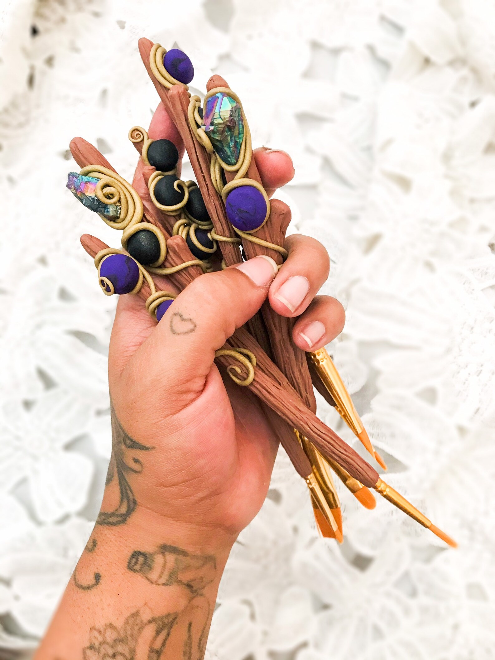 Custom Personalized Paintbrush Set, Handmade Customized Paint Brushes ...