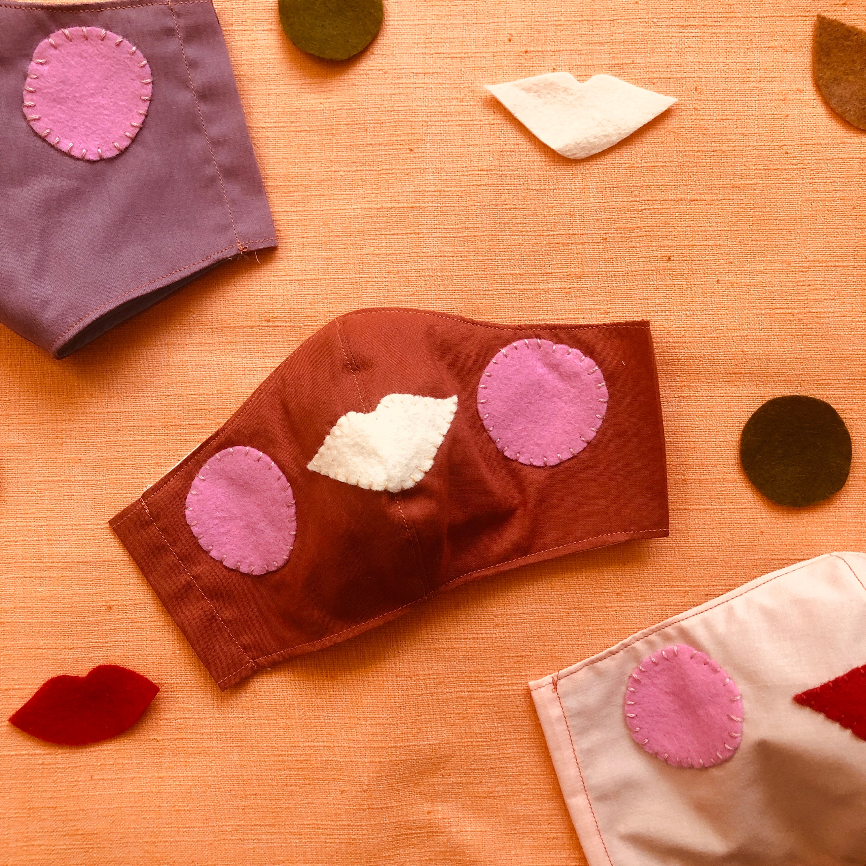 DOLL FACE MASK! Made to Order Adult Women's Fitted Face Mask With Nose ...