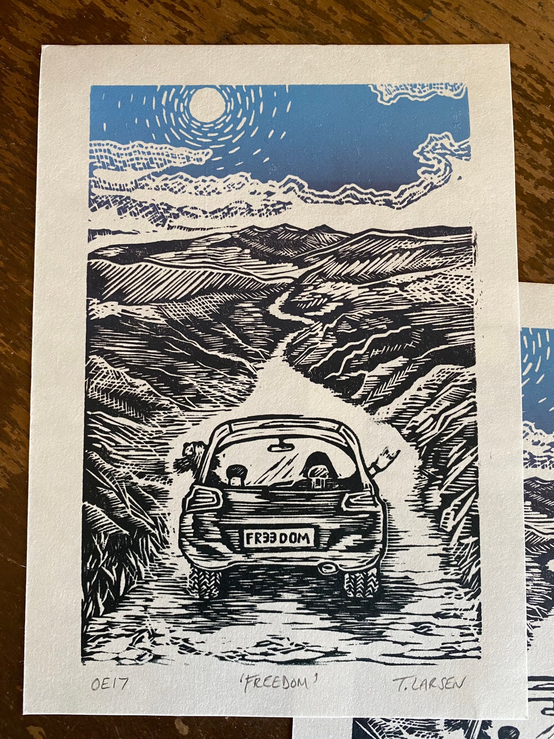 Freedom Print for Charity, Open Edition Original Lino Print ...