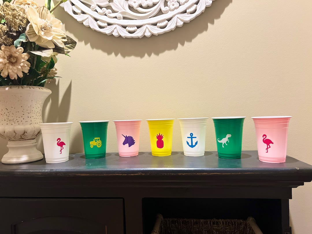 Custom Party Themed Solo Cups - Etsy