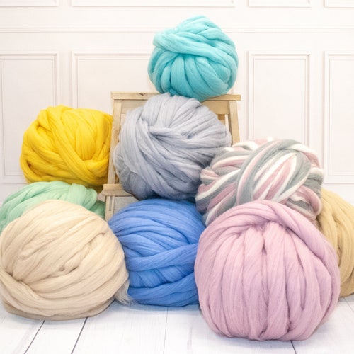 Extreme Wool for Arm Knitting Wool Tops bulky Yarn Thick - Etsy