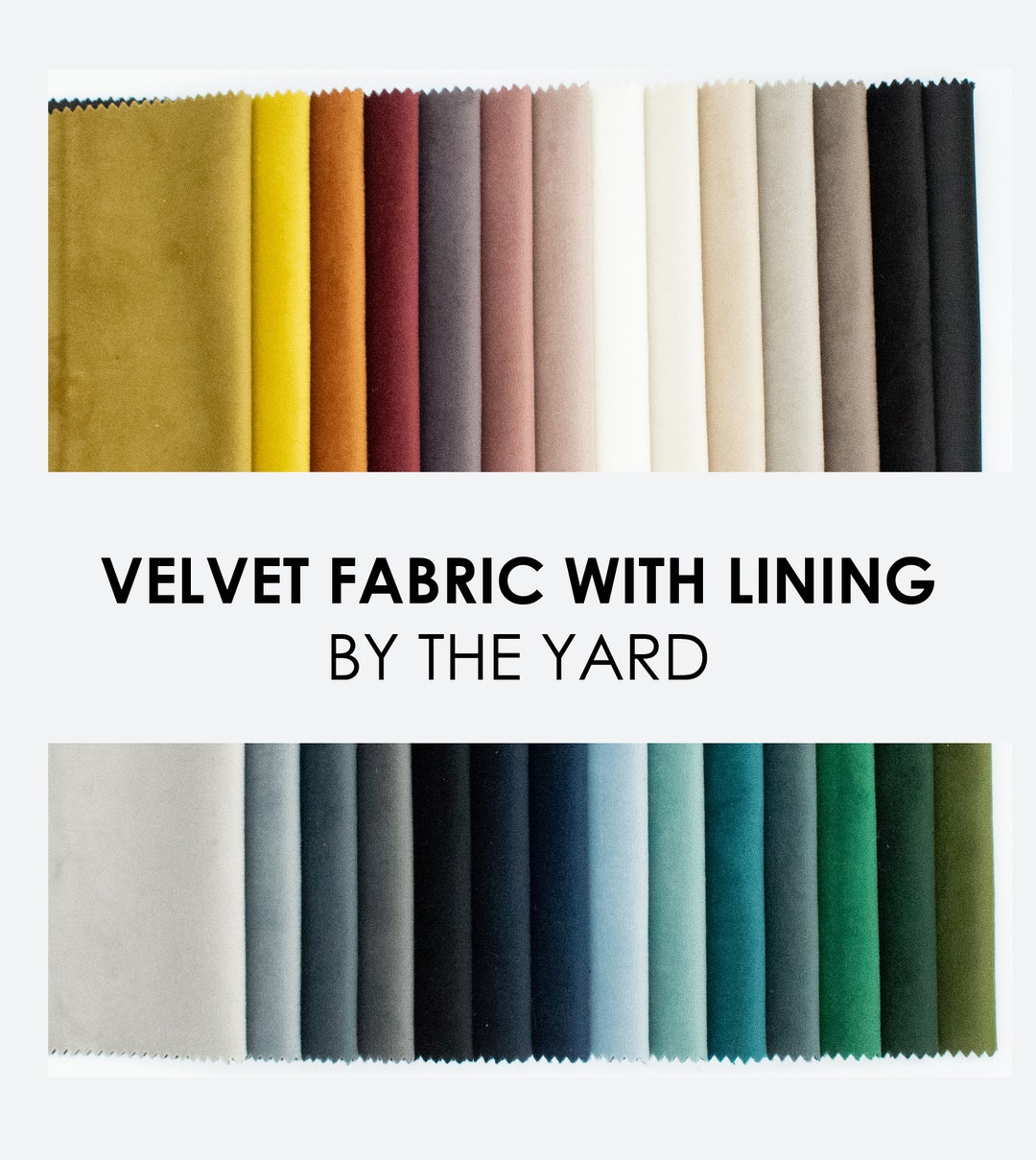 Velvet Fabric With Lining by the Yard, Pillow, Furniture, Chairs, Sofa ...