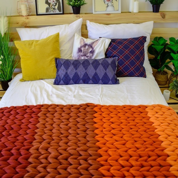 Multi Colored Throw - Etsy