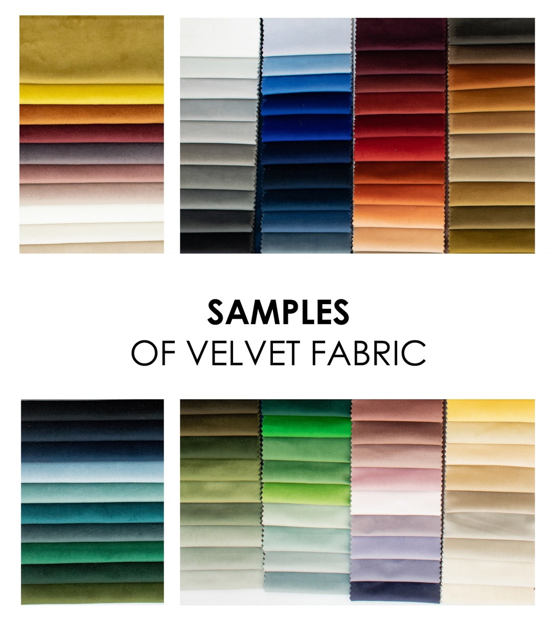 Samples of Velvet Fabric - Etsy UK
