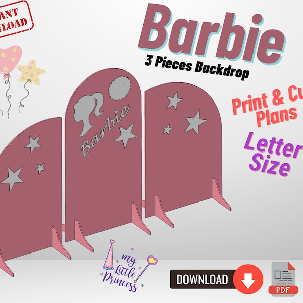 Barbie Backdrop - Etsy