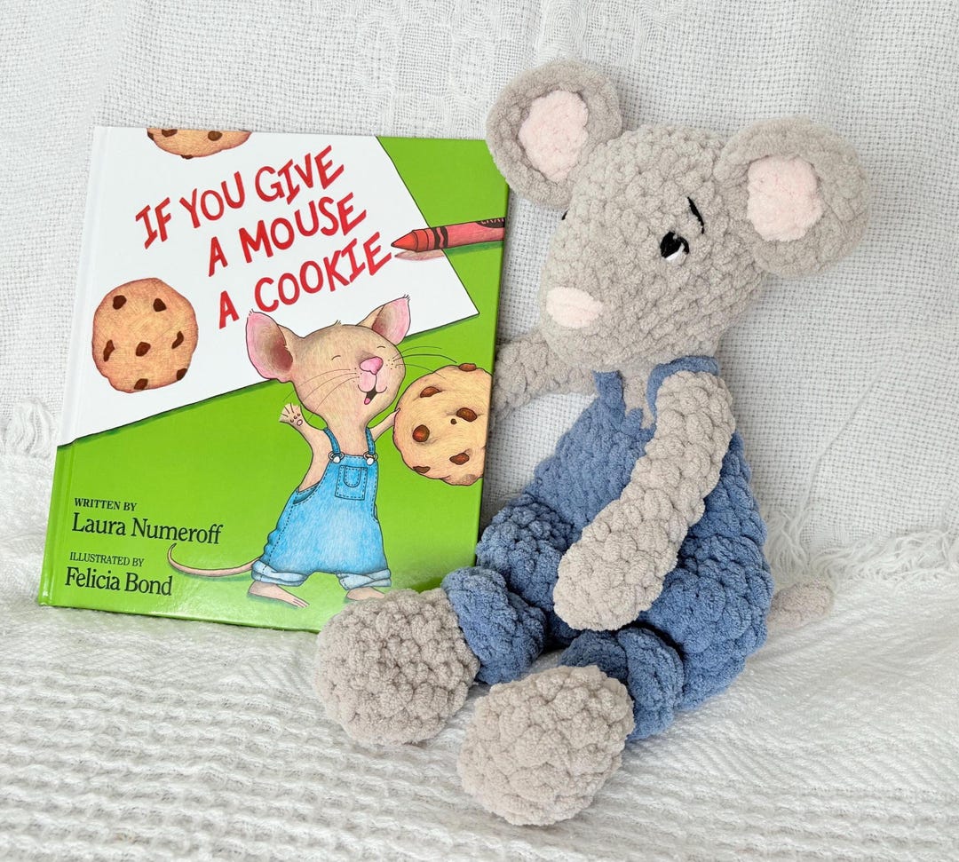 Made to Order - Mouse Snuggler, Mouse Lovey, Crocheted Mouse, Inspired ...