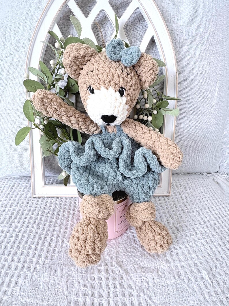 Bella Ballerina Bear Snuggler Crochet Pattern: No Sew Amigurumi (PDF ...