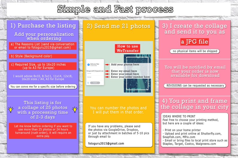 75 Reasons We Love You Printable Photo Collage Personalized - Etsy