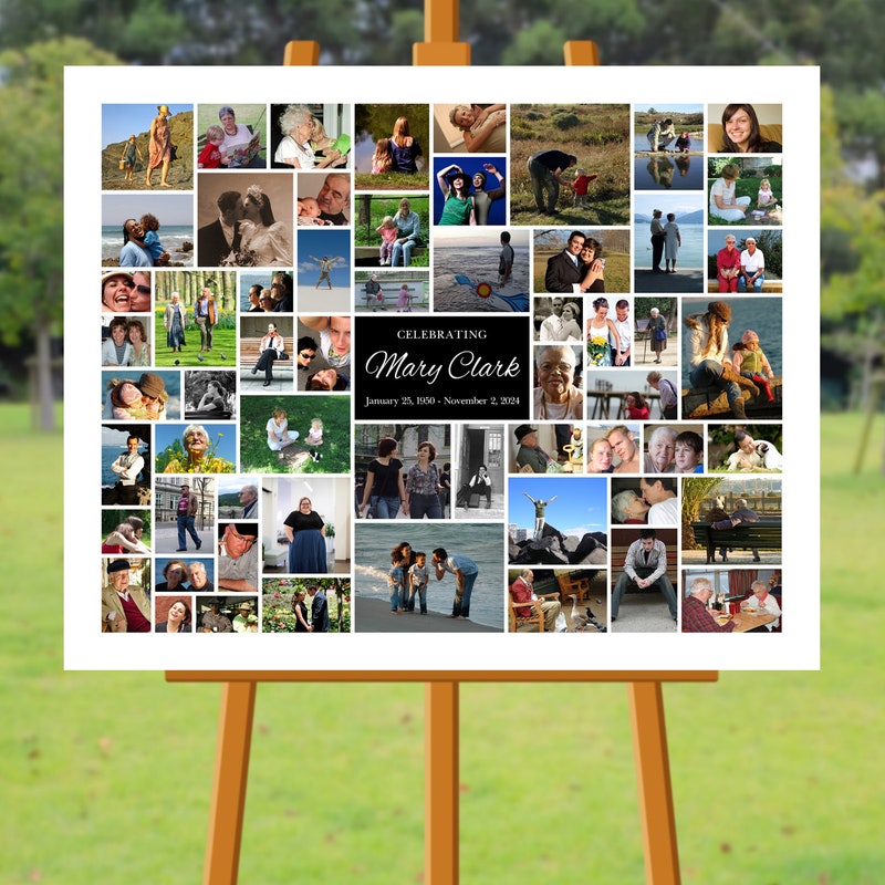 Celebration of Life Photo Collage - Etsy