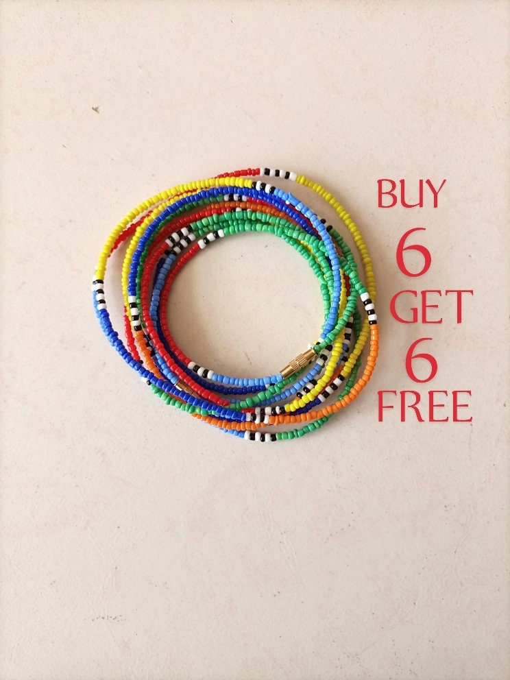 ON SALE African Waist Chain Black Owned Beads Zulu Belly - Etsy UK