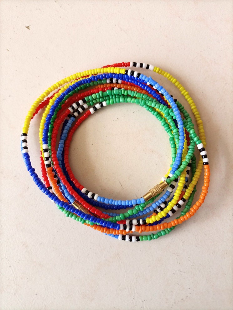 ON SALE African Waist Chain Black Owned Beads Zulu Belly - Etsy UK