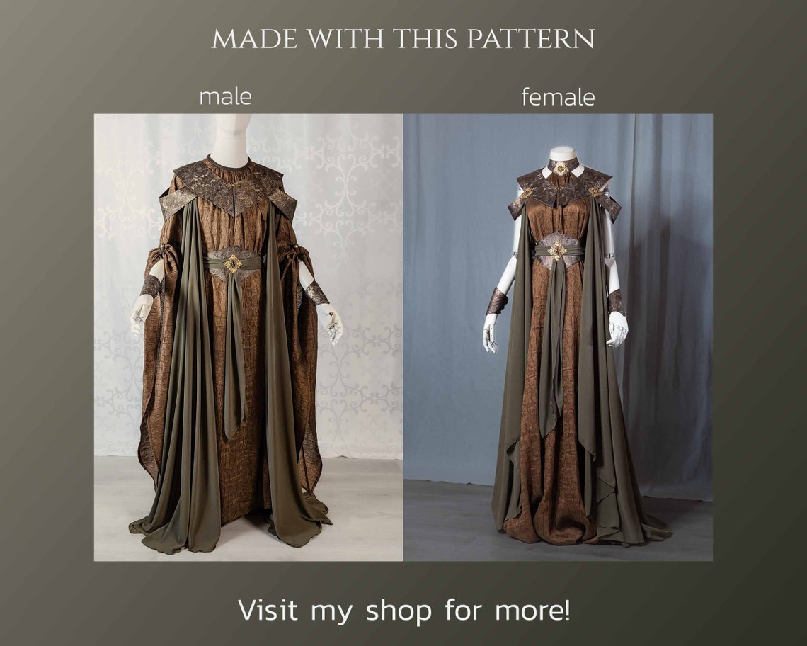 Waistbelt for Elven Fantasy Dress Pdf Pattern With Sewing - Etsy