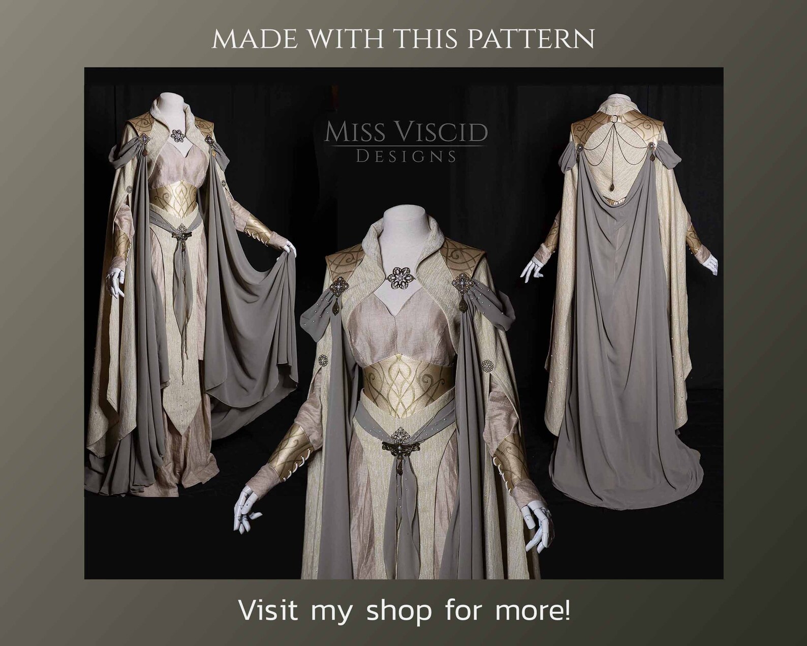 Waistbelt for Elven Fantasy Dress Pdf Pattern With Sewing - Etsy