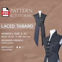 Fantasy Gown & Elven Dress as PDF Pattern in DIN A4+letter and DIN A0 ...