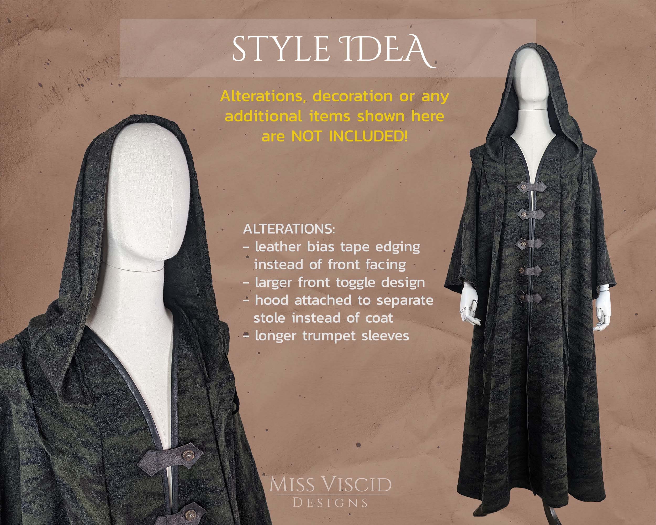 Mage Coat Pattern PDF File With Sewing Guide - Digital Download A4 ...