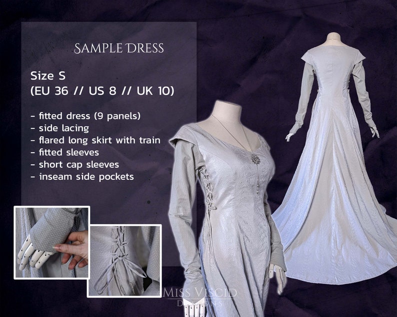 Fantasy Gown & Elven Dress as PDF Pattern in DIN A4letter and - Etsy