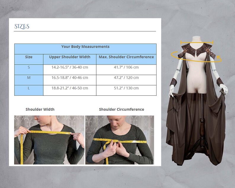 Fantasy Cape for Elven Costume Dress Digital PDF Pattern - Etsy