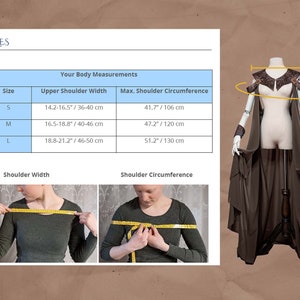 Fantasy Cape for Elven Costume Dress - Digital PDF Pattern With Sewing ...