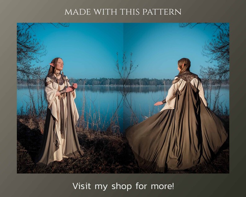 Fantasy Cape for Elven Costume Dress Digital PDF Pattern - Etsy