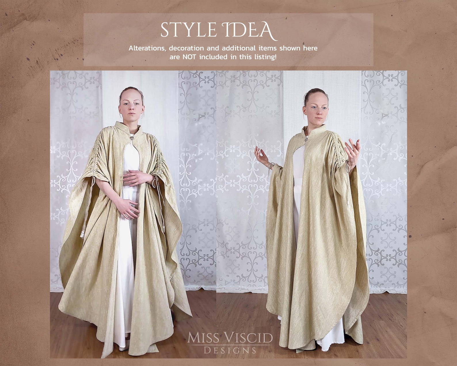 Fantasy Cape for Elven Costume Dress Digital PDF Pattern With Sewing ...