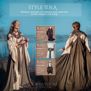 Fantasy Cape for Elven Costume Dress - Digital PDF Pattern With Sewing ...