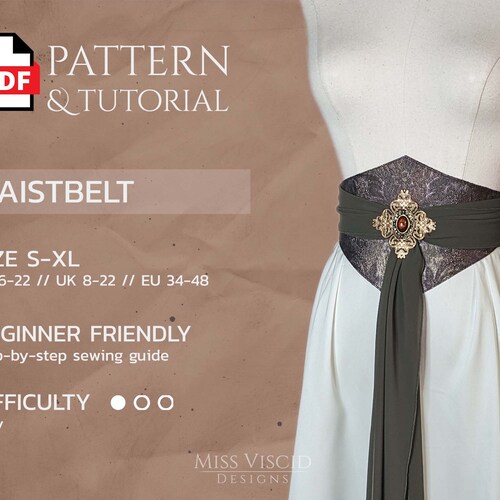 Female Fantasy Tabard Vest With Lacing PDF Pattern for - Etsy Canada