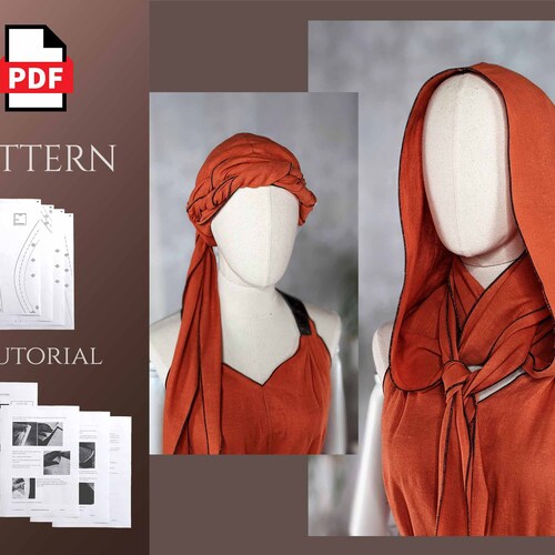 Cozy Wrap Hood Digital PDF Pattern With Sewing Guide for | Etsy Canada