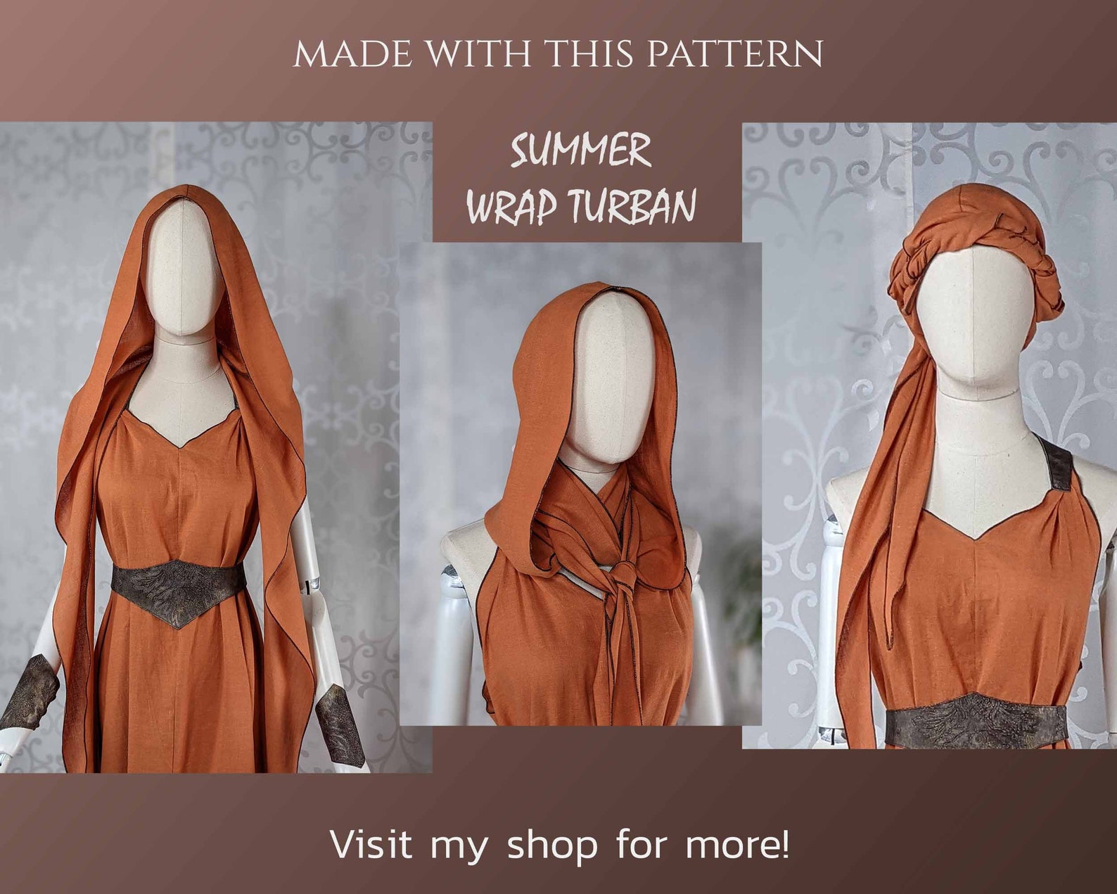 Cozy Wrap Hood Digital PDF Pattern With Sewing Guide for - Etsy