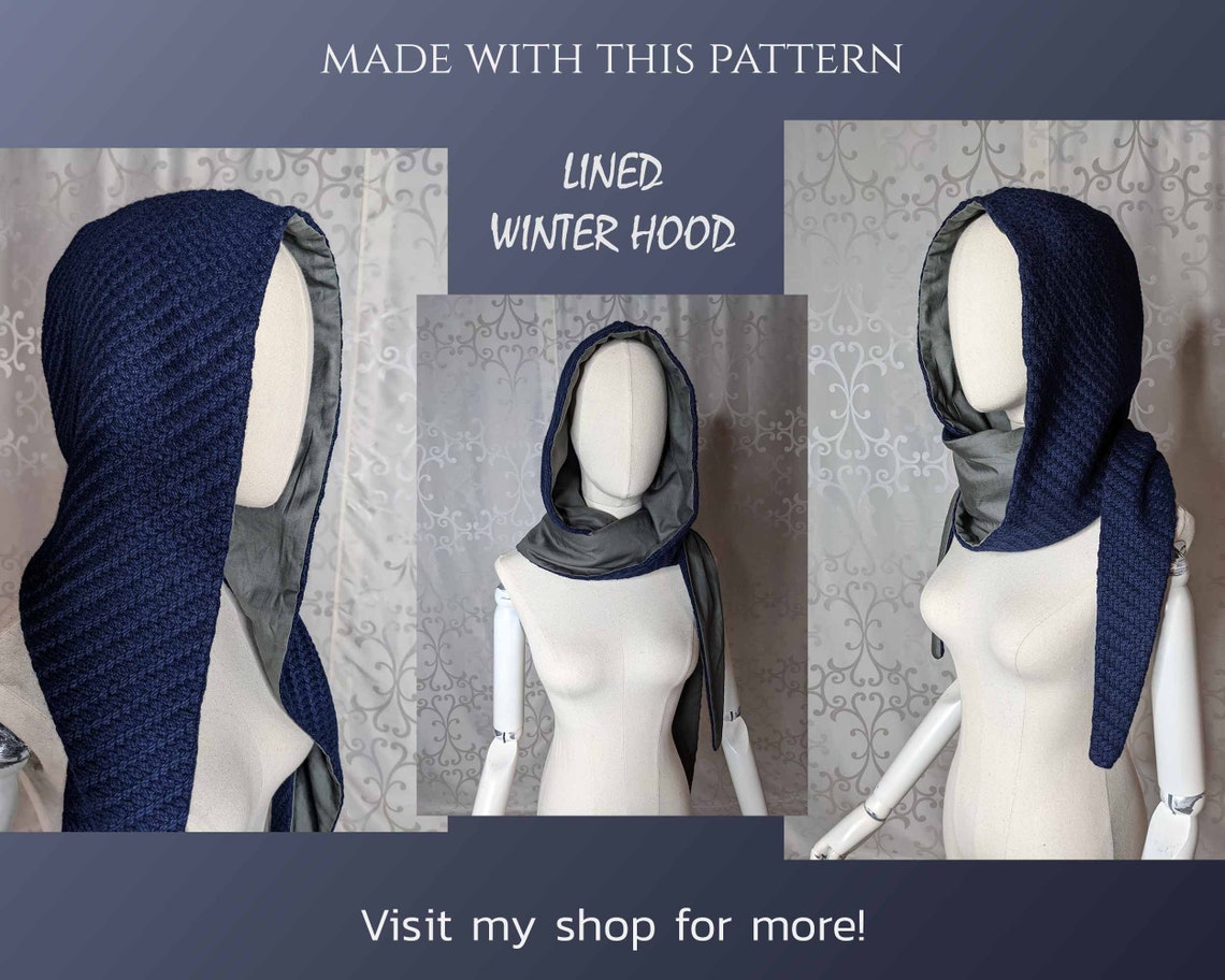 Cozy Wrap Hood Digital PDF Pattern With Sewing Guide for - Etsy