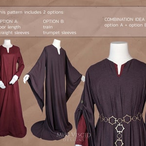 Robe Dress Pattern for Men and Woman as PDF File in DIN A4 + Letter and ...