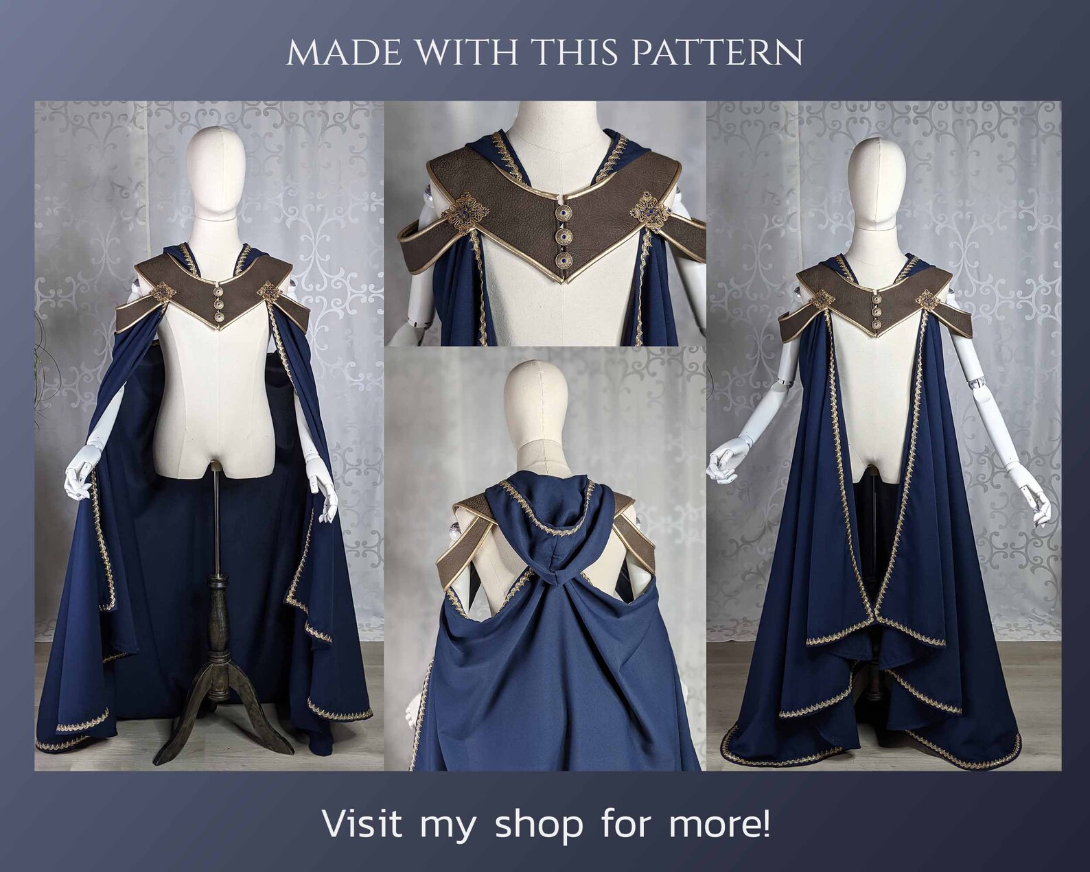Fantasy Cape for Elven Costume Dress Digital PDF Pattern - Etsy