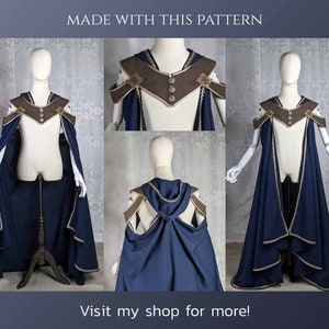 Fantasy Cape for Elven Costume Dress Digital PDF Pattern - Etsy