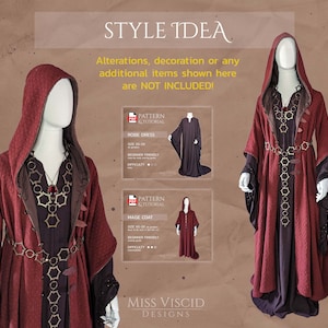 Mage Coat Pattern PDF File With Sewing Guide - Digital Download A4 ...